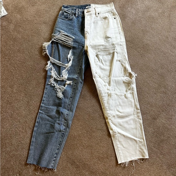 PacSun | Jeans | Pacsun Ripped High Rise Straight Jean | Poshmark